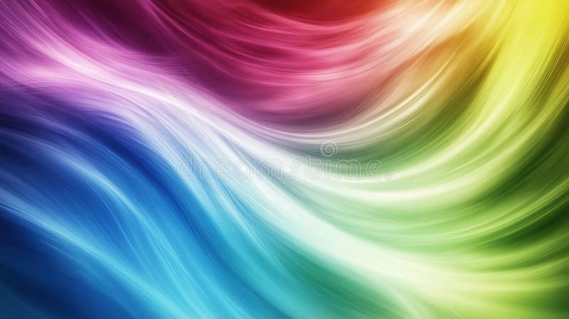 Vibrant, Flowing, Abstract Design with Smooth Curves Stock Illustration ...