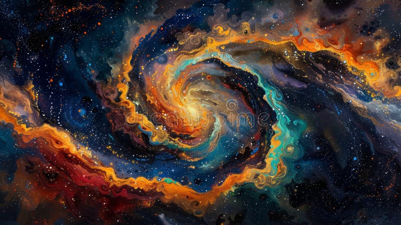 Vibrant and Fluid in Appearance, a Dynamic Abstract Artwork Features ...