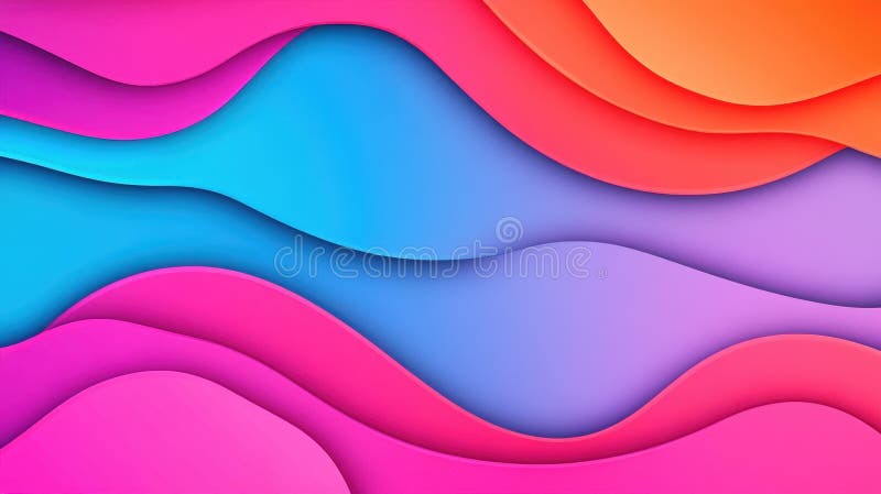 Vibrant Fluid Color Gradients Blend Seamlessly, Creating an Eyecatching ...