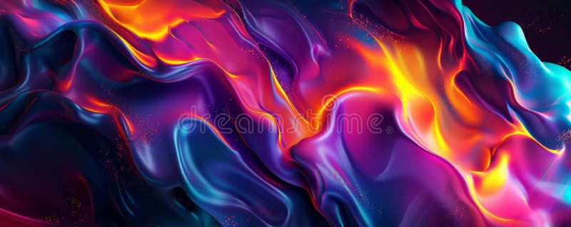 Vibrant Fluid Colors Blending in Abstract Design Stock Image - Image of ...