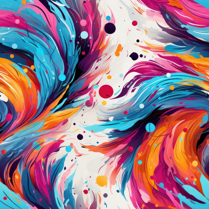 Vibrant Flying Paint Grain Background AI Generated Stock Illustration ...