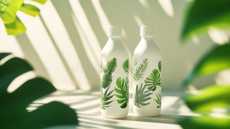 With Vibrant Foliage Patterns Against a Minimalistic Background, Six ...