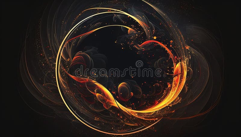 Vibrant Forces Collide, Abstract Geometry Stock Illustration ...