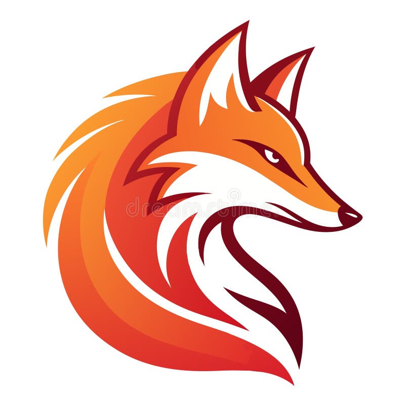 Vibrant Fox Head Logo Design in Orange and Red Shades for Creative ...