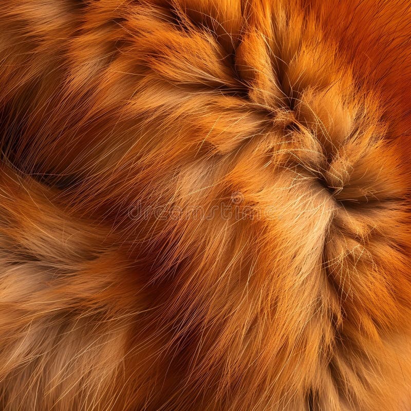 Vibrant Foxy Fur Texture with Seamless Repetitive Pattern Stock ...