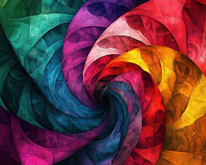 Vibrant Fractal Patterns in Infinite Expansion Stock Illustration ...