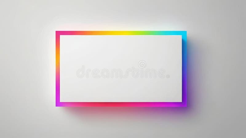 Vibrant Frame with Rainbow Glow, Symbolizing Diversity and Modern ...