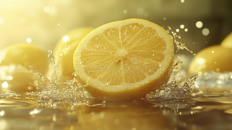 Vibrant Fresh Yellow Lemon a Bright Citrus Delight for Cooking and ...