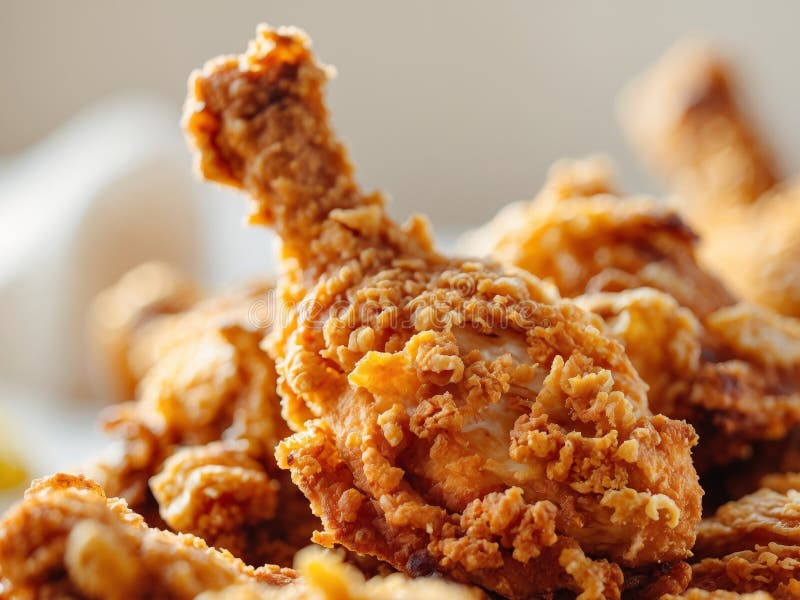 Vibrant Fried Chicken Texture Background Stock Image - Image of texture ...