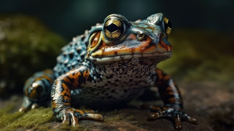 A Colorful Frog in Its Natural Habitat. Created by Generative ...
