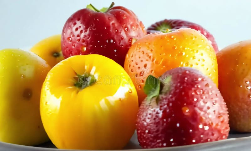 Vibrant Fruit Bowl stock video. Video of natural, colorful - 333498811