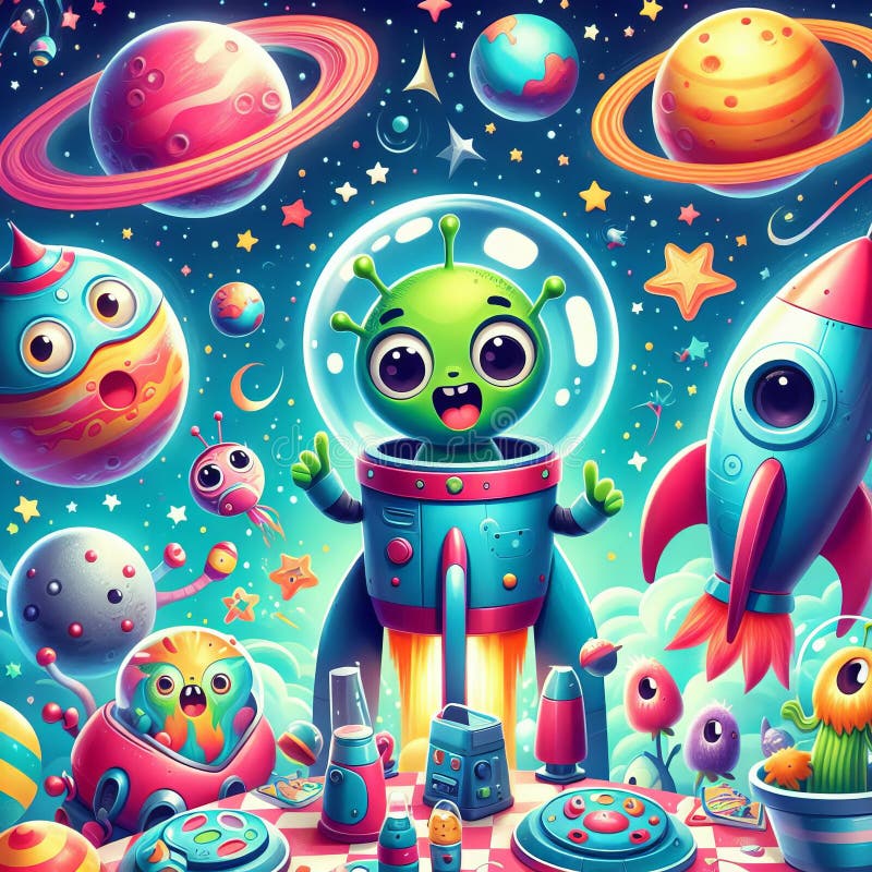 Aliens Outer Space Stock Illustrations – 2,843 Aliens Outer Space Stock ...