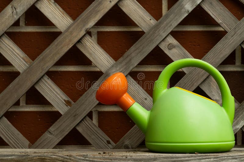 Essential Hydration: Garden Watering Container Stock Photo - Image of ...