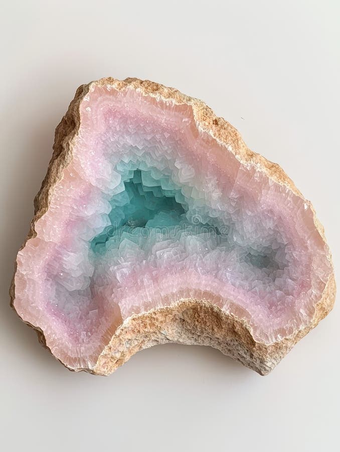 Vibrant Geode Crystal Formation Stock Illustration - Illustration of ...