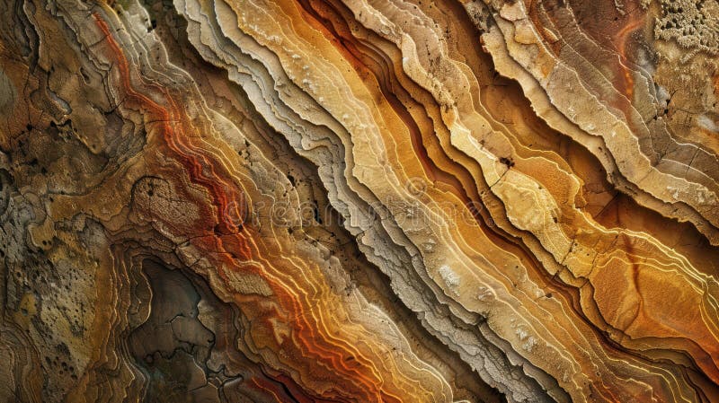 Vibrant Geological Layers stock illustration. Illustration of ...