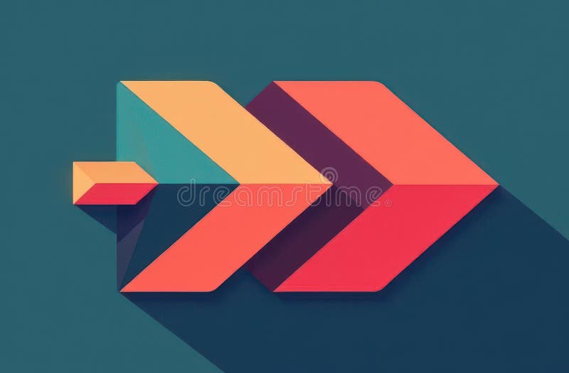 Colorful Arrows Symbolize Progress and Innovation in Design Stock ...