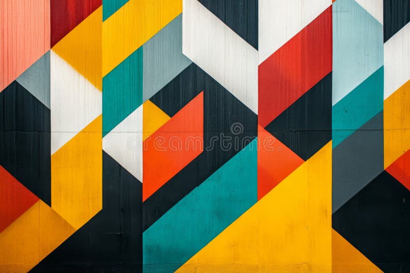 Vibrant Geometric Contrast Pattern Stock Illustration - Illustration of ...