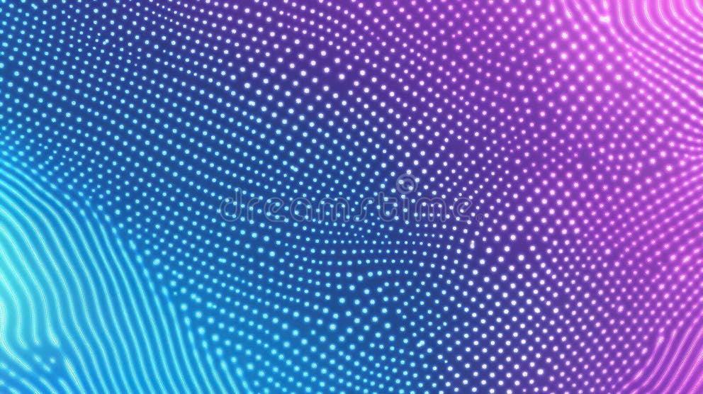 Vibrant Geometric Pattern Featuring a Trendy Neon Blue Gradient in a ...