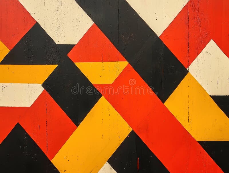 Vibrant Geometric Pattern with Overlapping Triangles Stock Illustration ...