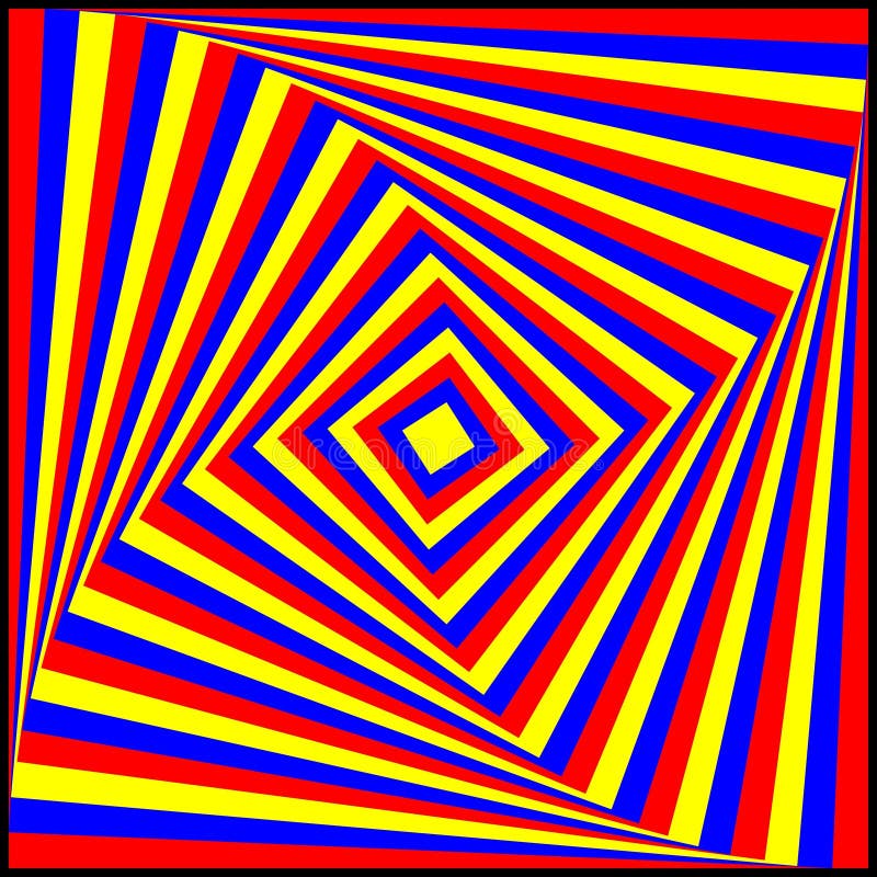 Vibrant Geometric Pattern with Red, Yellow, and Blue Stripes Forming ... Vibrant Geometric Pattern with Red, Yellow, and Blue Stripes Forming ...