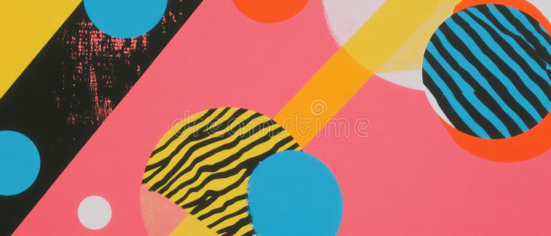 Vibrant Geometric Patterns with Bold Shapes and Bright Colors for ...