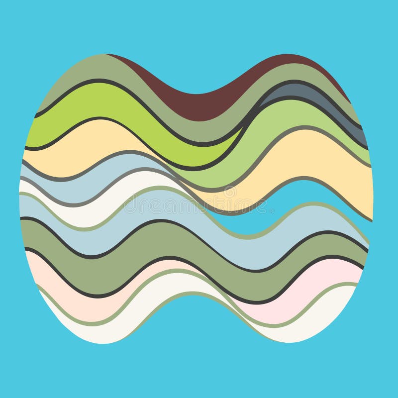 Colorful Geometric Seamless Repetitive Vector Curvy Stock Vector ...