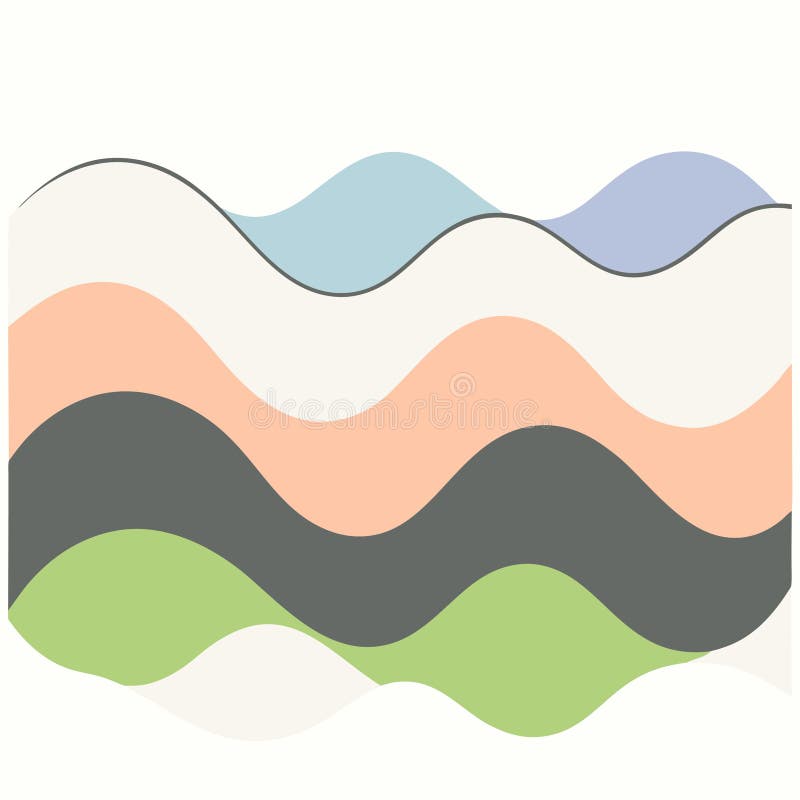 Colorful Geometric Seamless Repetitive Vector Curvy Stock Vector ...