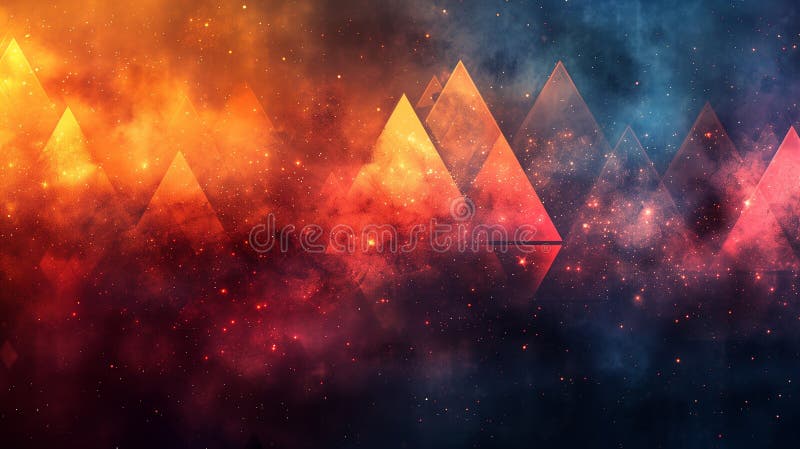 Vibrant Geometric Shapes Form Captivating Abstract Color Patterns ...