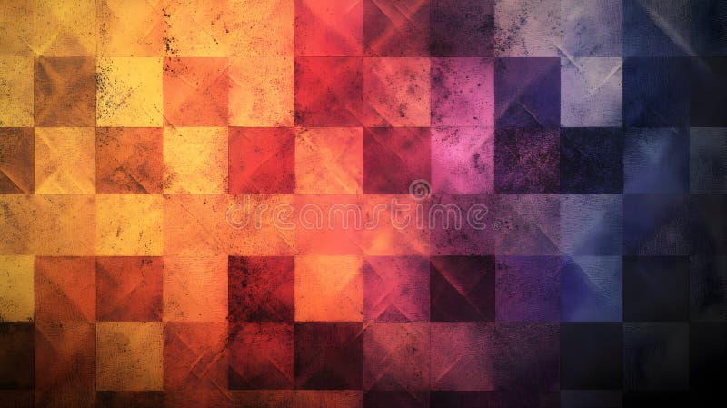 Vibrant Geometric Tile Arrangement with Bold Textures and Colors ...