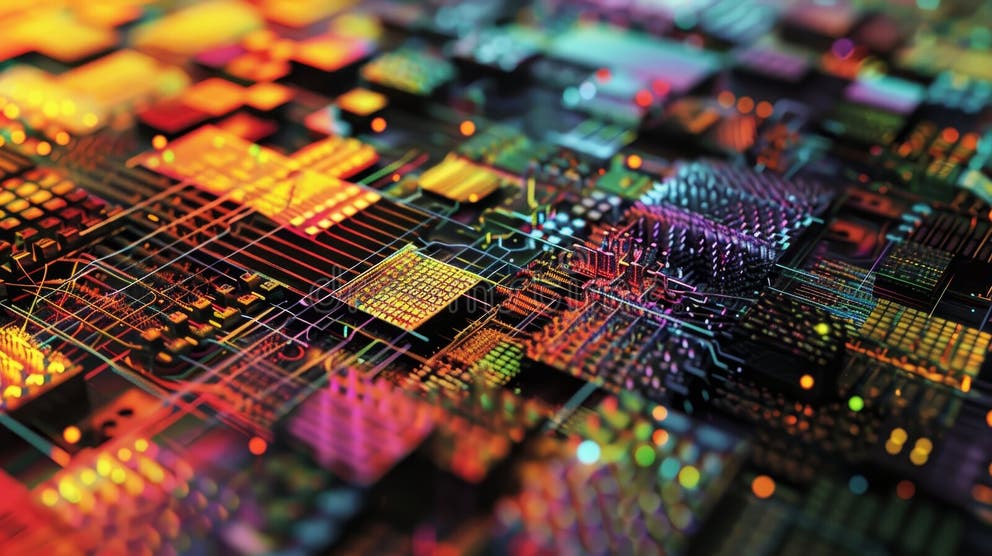 Vibrant Geospatial Data Visualization Dynamic Patterns in High Tech ...