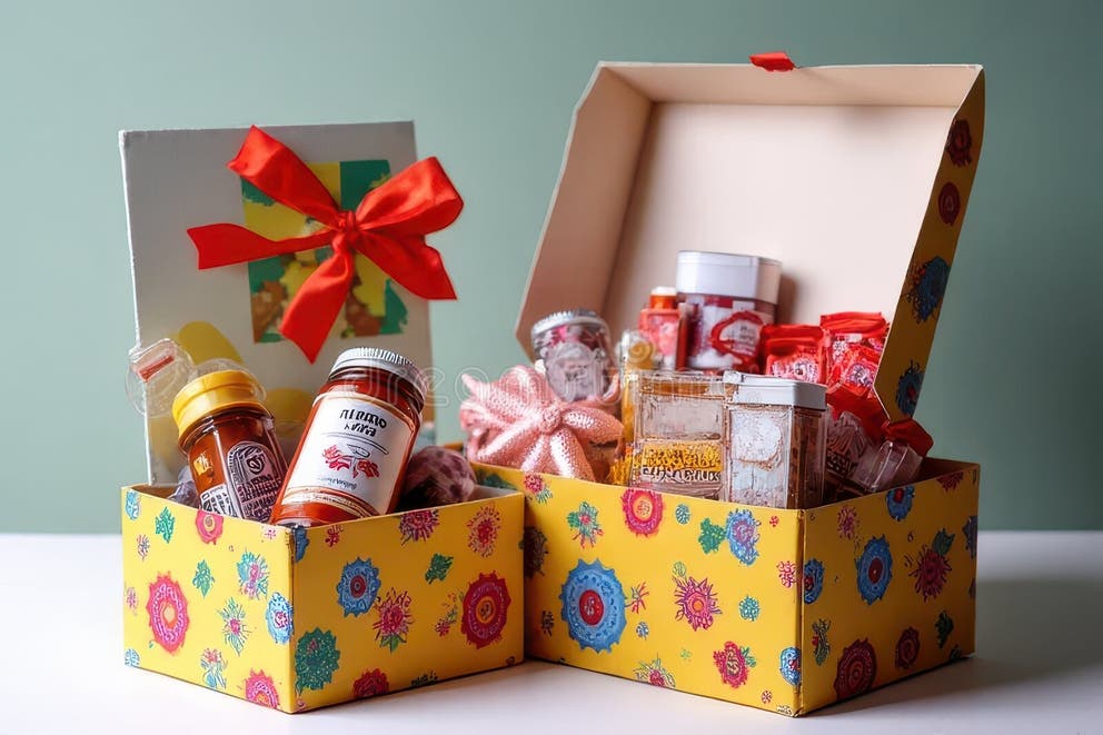 Customizable Present Pack Featuring Unique Labeling Stock Illustration ...