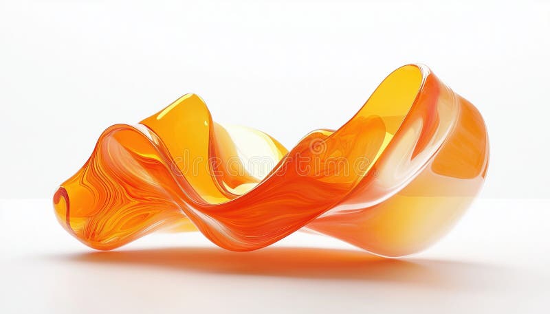 Vibrant Glass Gradient Fluid Waves in Abstract Rendered Artwork Stock ...