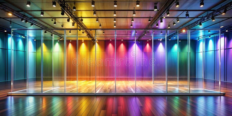 Vibrant Glass Stage Backdrops Exploring the Flatness of Space AI ...