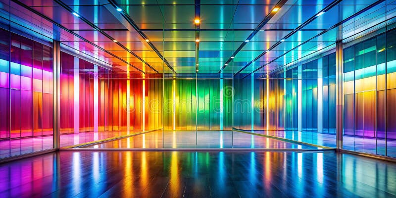 Vibrant Glass Stage Backdrops Exploring the Flatness of Space AI ...
