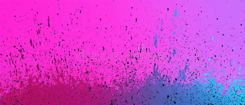 Vibrant Glitch Banner Design Featuring Retro Colors and Dynamic ...