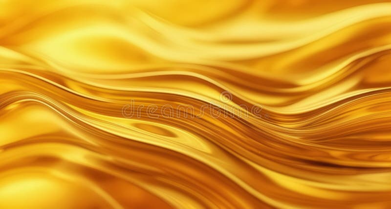 Vibrant Gold Abstract Wave Pattern Stock Illustration - Illustration of ...