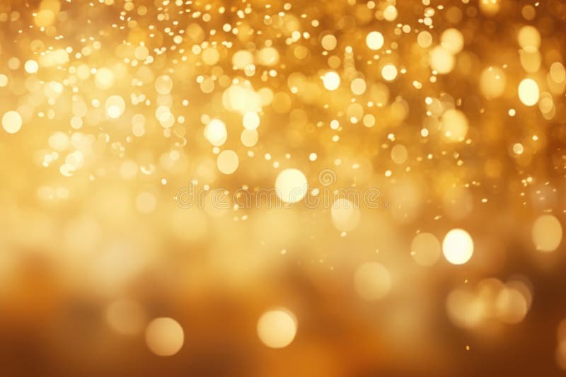 A Vibrant Gold Background with a Multitude of Sparkling Lights. Perfect ...