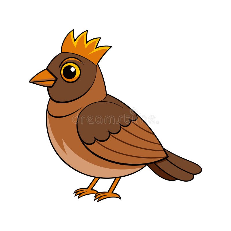 Vibrant Golden-crowned Sparrow Artwork Stock Illustration ...