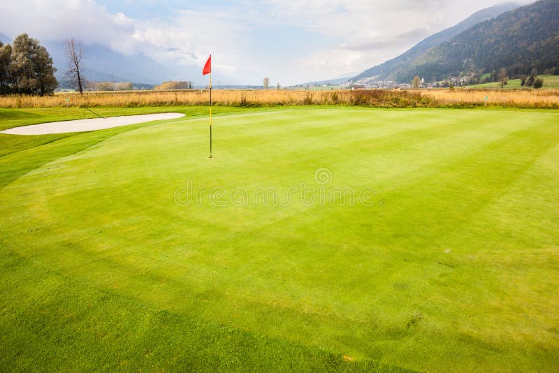 Vibrant golf green stock photo. Image of beautiful, lifestyle - 62531330