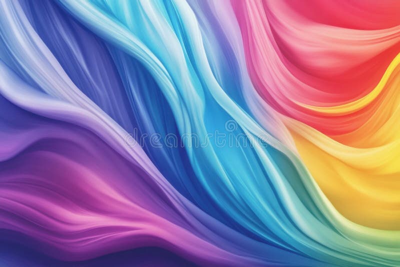 A Vibrant Gradient Artwork Showcasing a Spectrum of Colors Flowing ...