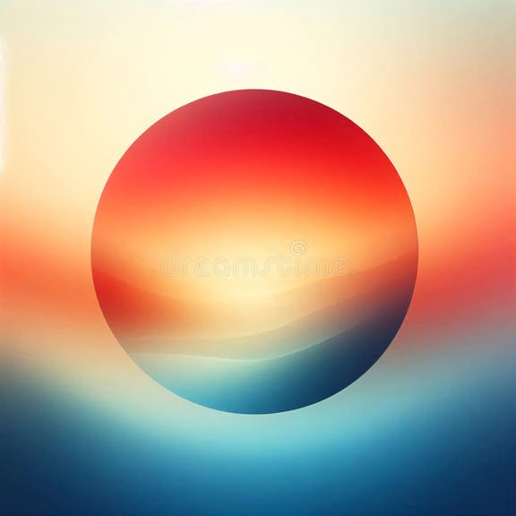 Vibrant Gradient Backdrop with a Central Glowing Orb. Generative AI ...