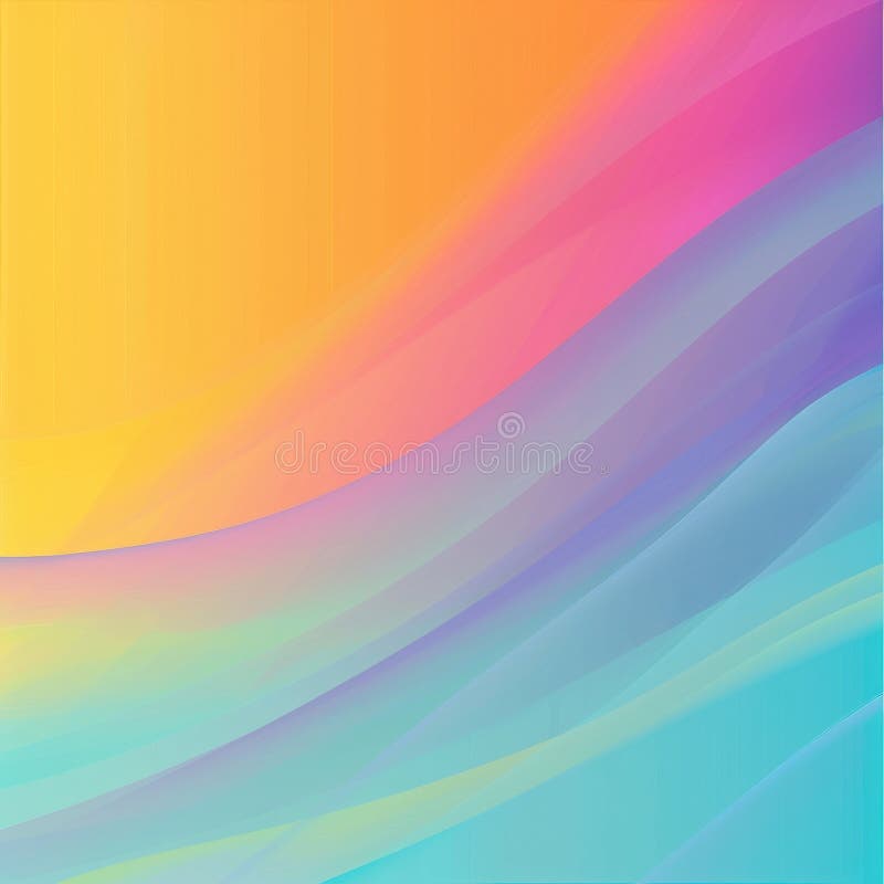 A Vibrant Gradient Background Featuring Soft Waves of Colors Blending ...
