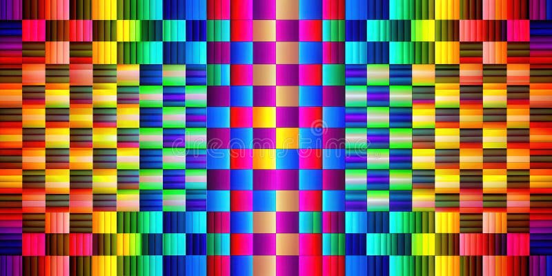 Vibrant Gradient Blocks in a Symmetrical Colorful Pattern Ideal for ...