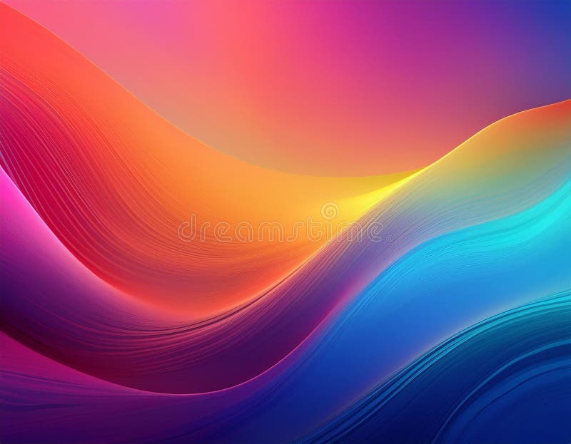 Vibrant Gradient Blur Background Colorful, Abstract Design with Smooth ...