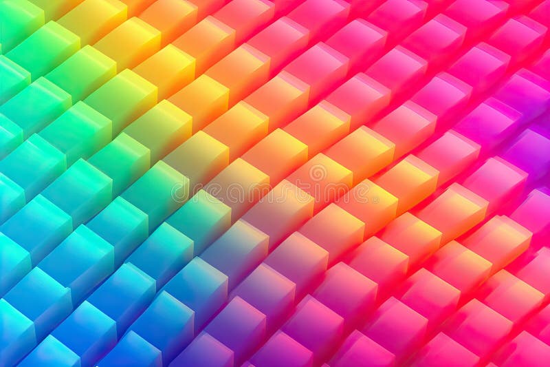 Vibrant Gradient Bright Colors Background for Contemplating Colour ...