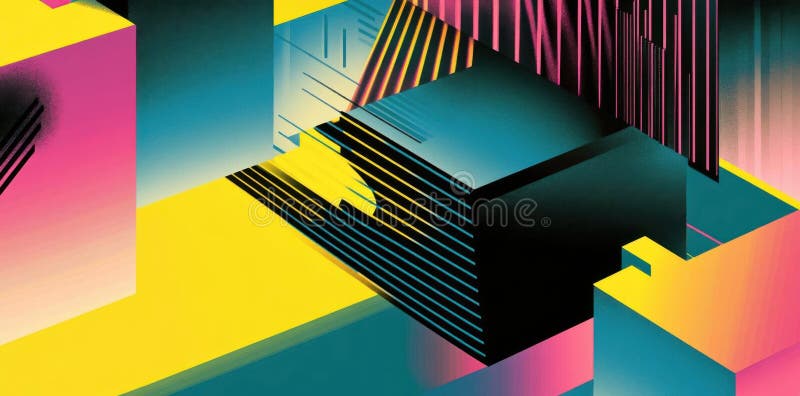 Vibrant Gradient Color Palette in Adobe InDesign Stock Illustration ...