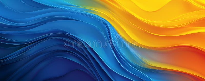 A Vibrant Gradient Color Wave Background Featuring Smooth, Flowing ...