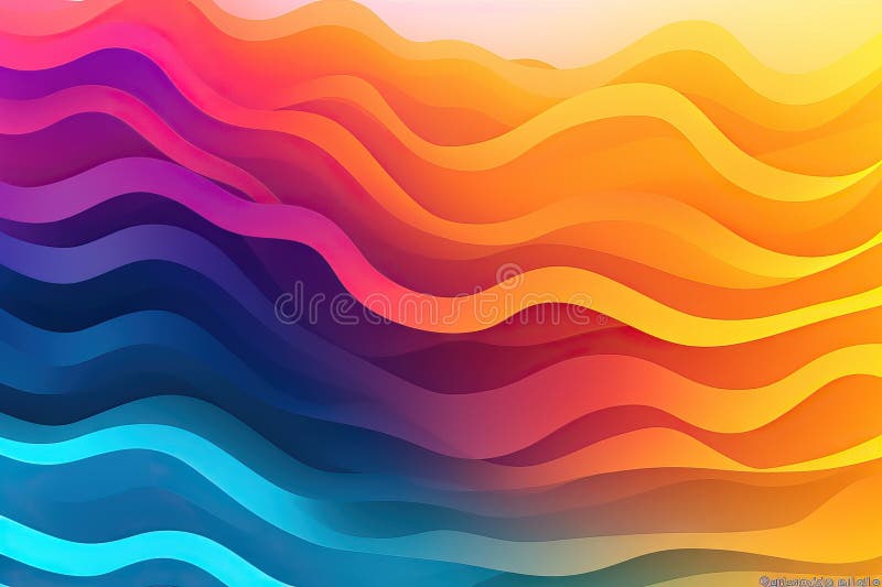 Vibrant Gradient Colors Background for Design Projects AI Generated ...