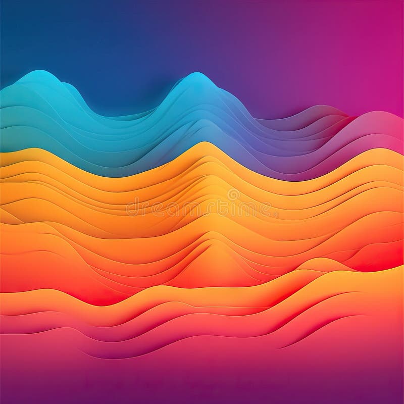 Vibrant Gradient Colors for Design Projects AI Generated Stock ...