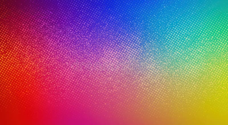 Vibrant Gradient Halftone Texture with Rainbow Colors and Dotted ...